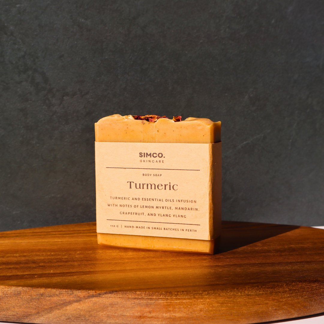 Natural Turmeric Soap with Essential Oils by Simco Skincare